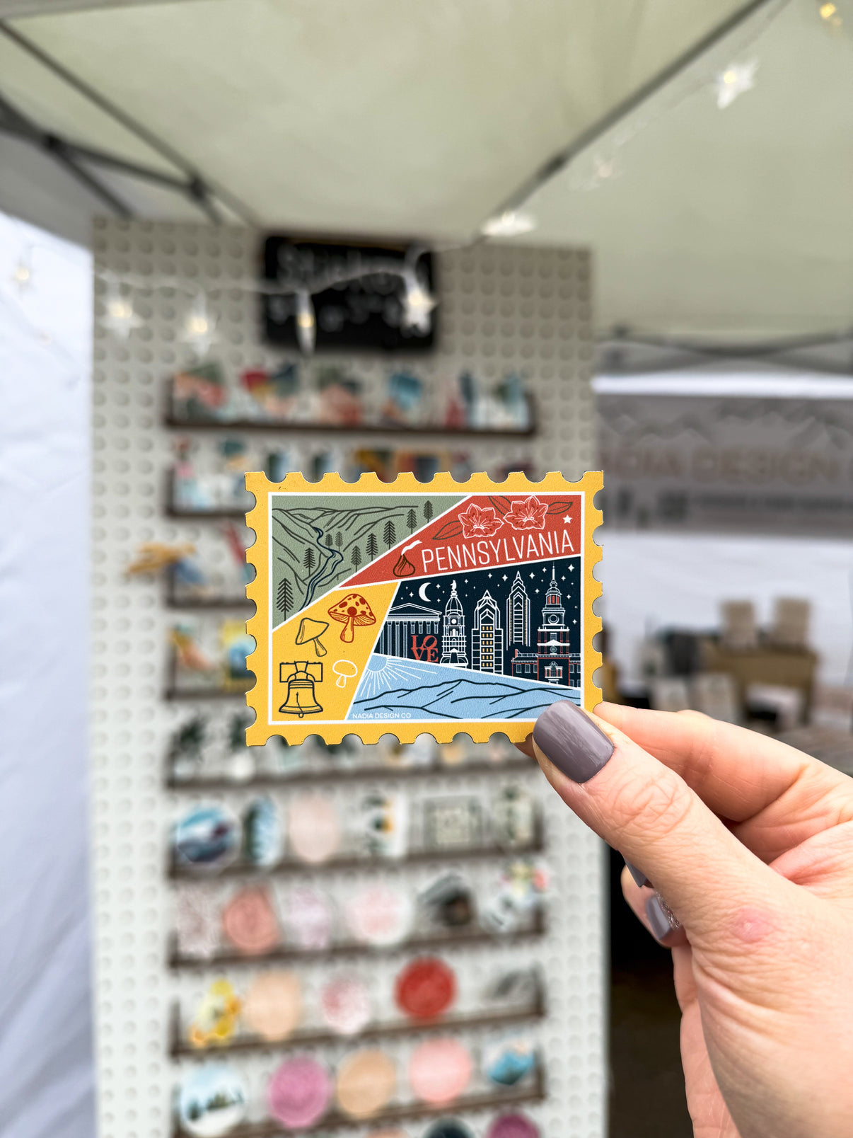 Pennsylvania Stamp Magnet – Nadia Design Co