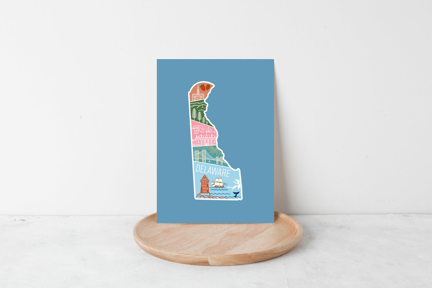Delaware Postcard – Nadia Design Co