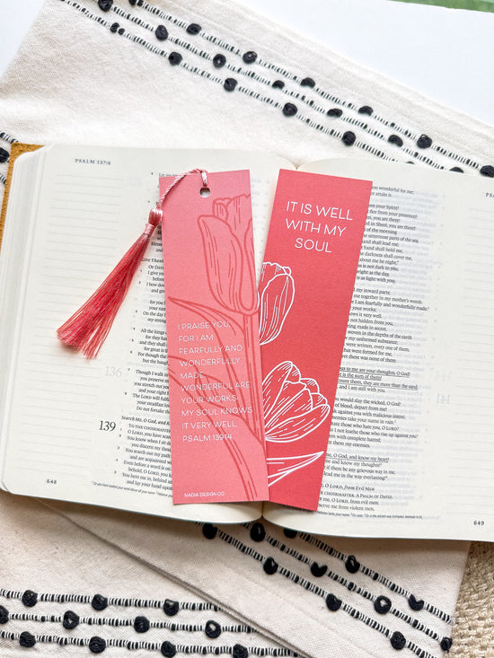 It is Well with my Soul Verse Bookmarks – Nadia Design Co