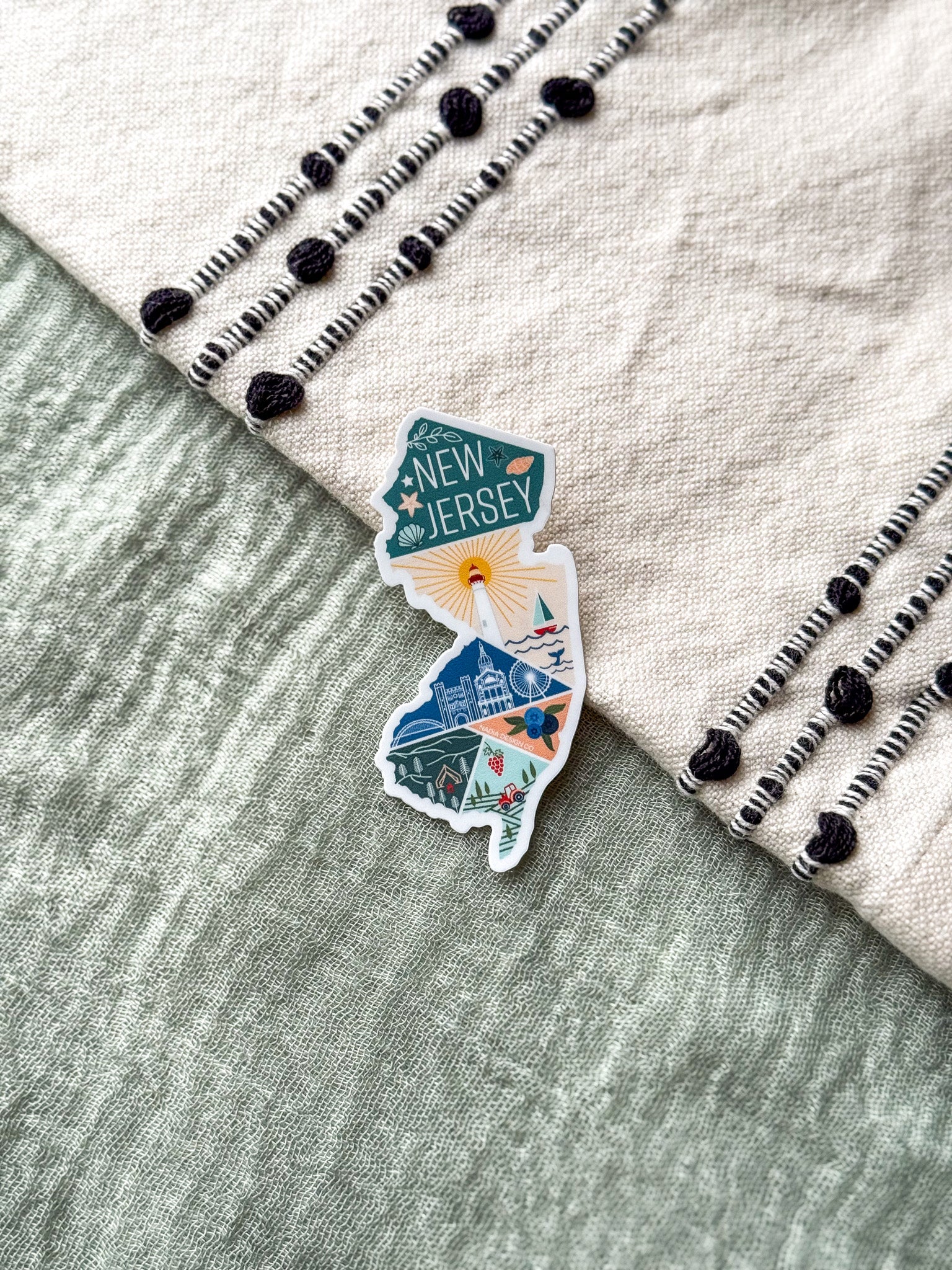 New Jersey State Sticker – Nadia Design Co