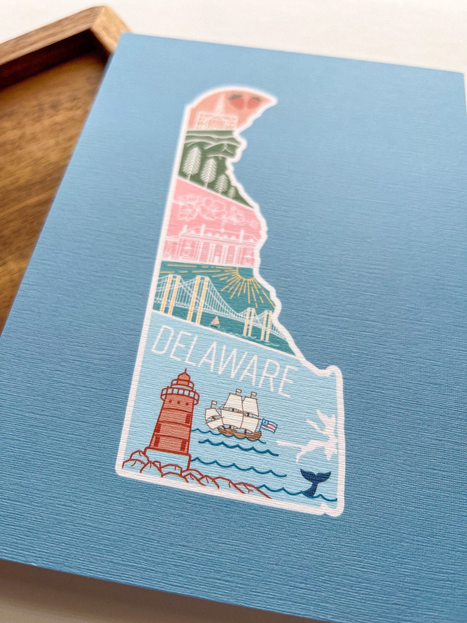Delaware Postcard – Nadia Design Co