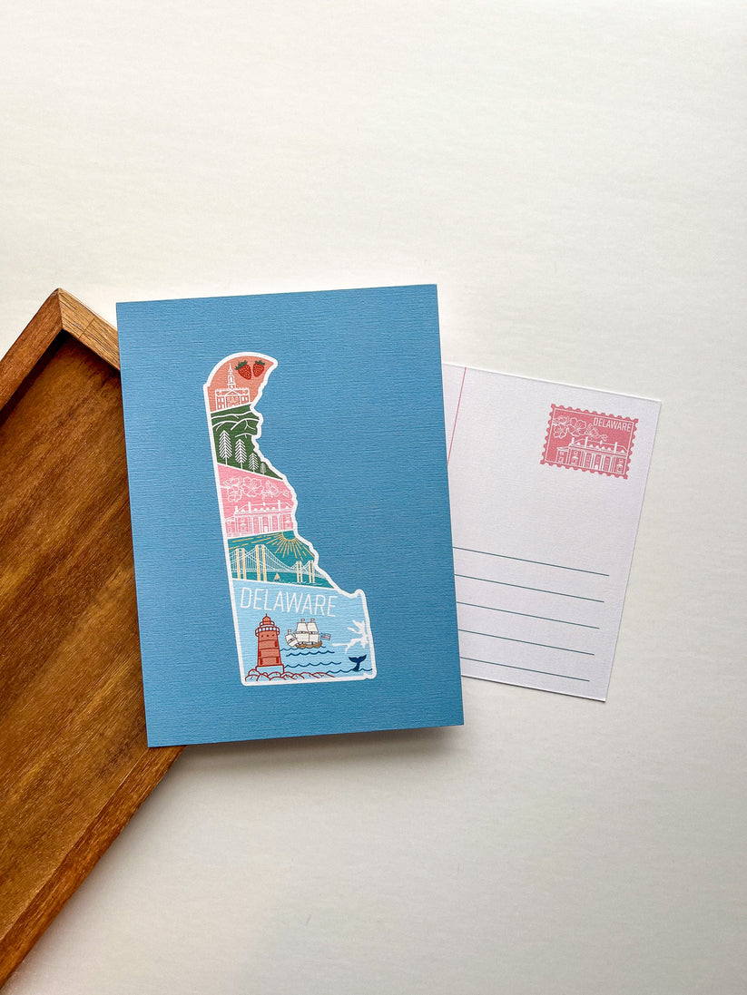 Delaware Postcard – Nadia Design Co