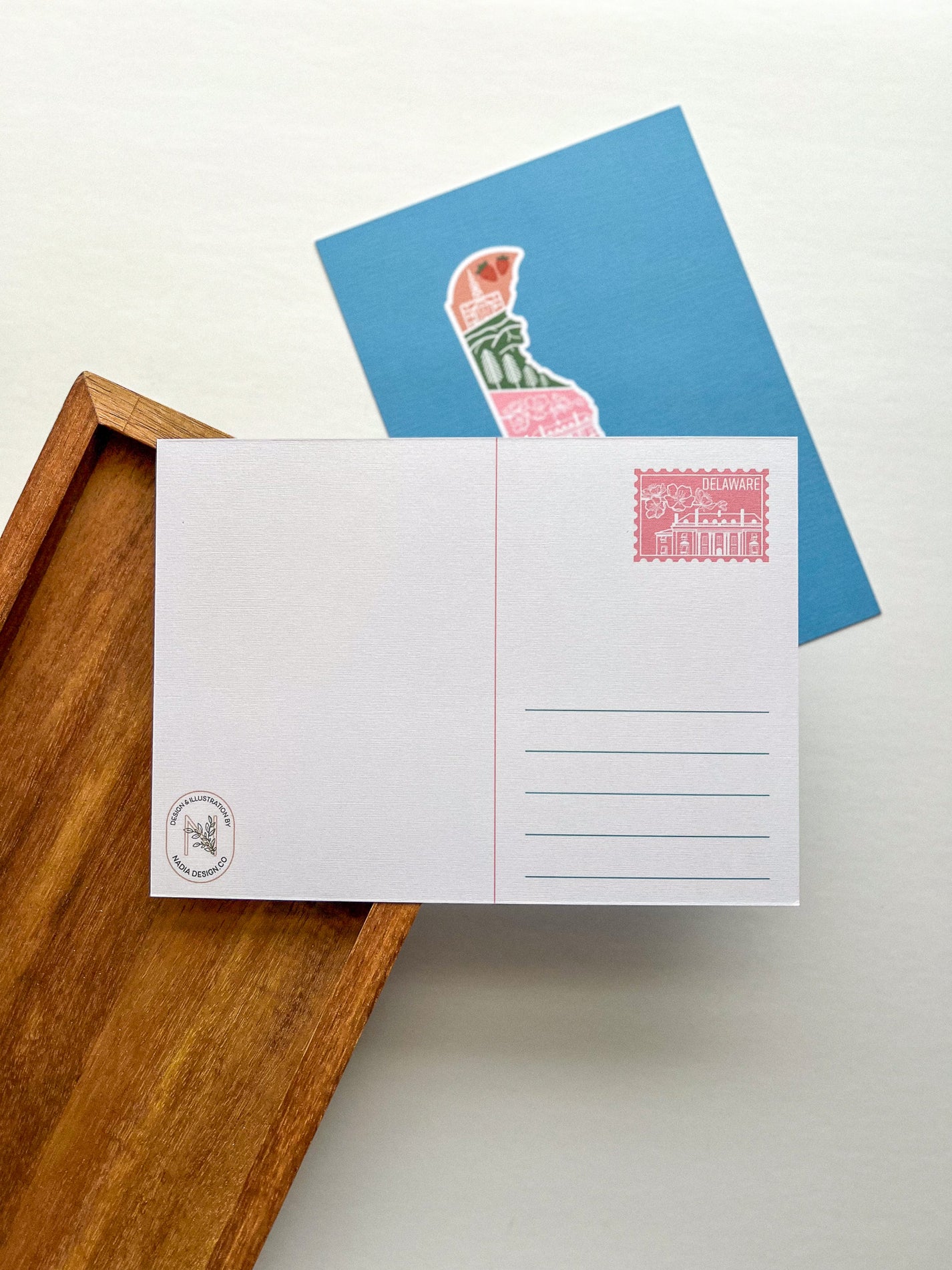 Delaware Postcard – Nadia Design Co