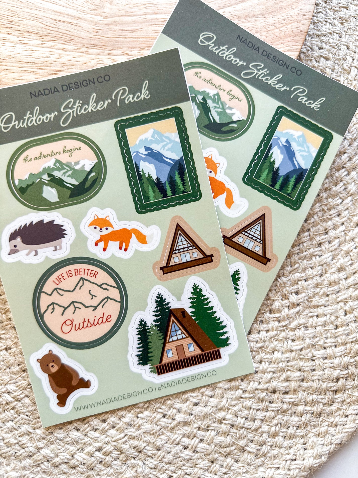 Outdoor Sticker Sheet – Nadia Design Co