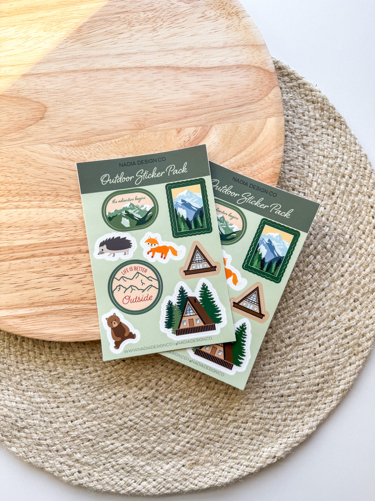 Outdoor Sticker Sheet – Nadia Design Co